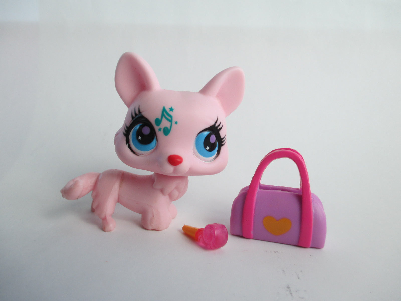 Littlest Pet Shop LPS Rare Pink Music Note Corgi 2888 Dog with ...