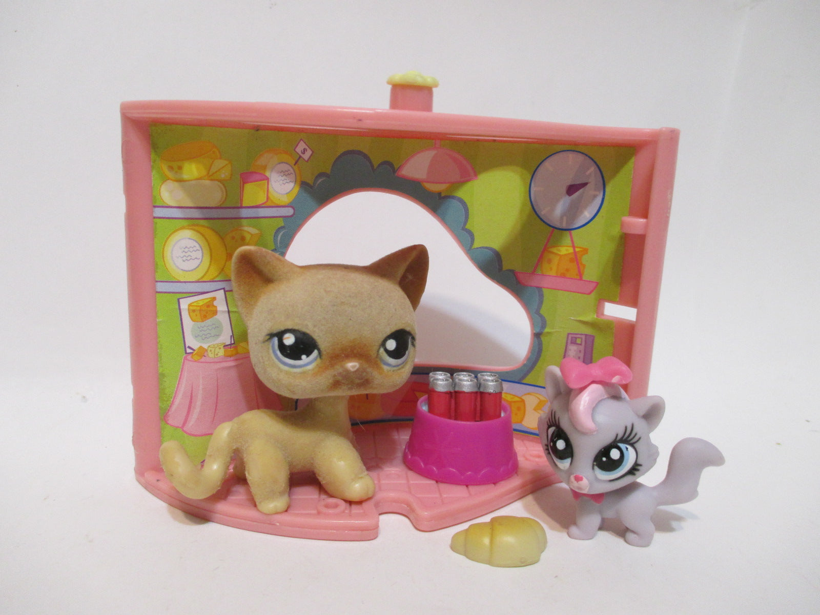 Littlest Pet Shop Cat Shorthair Siamese 318 with Baby Nooks and ...