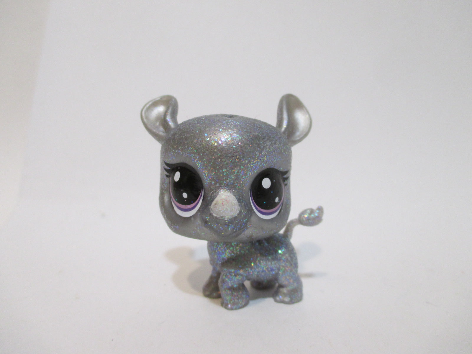 LIKE NEW Littlest Pet Shop Rare Shimmer Prisma Rhinostar Rhino 2-S19 ...
