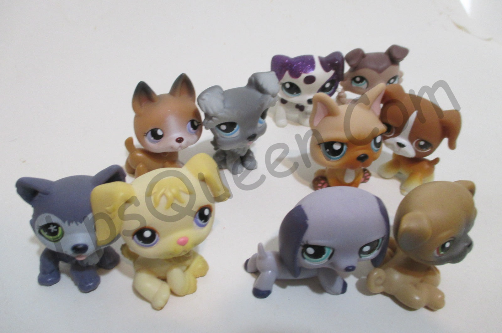 Littlest Pet Shop Random Lot 3 Blemished Puppy Dogs Authentic Lps