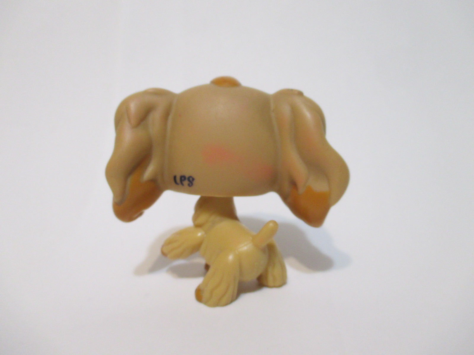 Littlest Pet Shop 1716 Tan Caramel Cocker Spaniel Dog with Blue Eyes LPS Authentic Comes As ...
