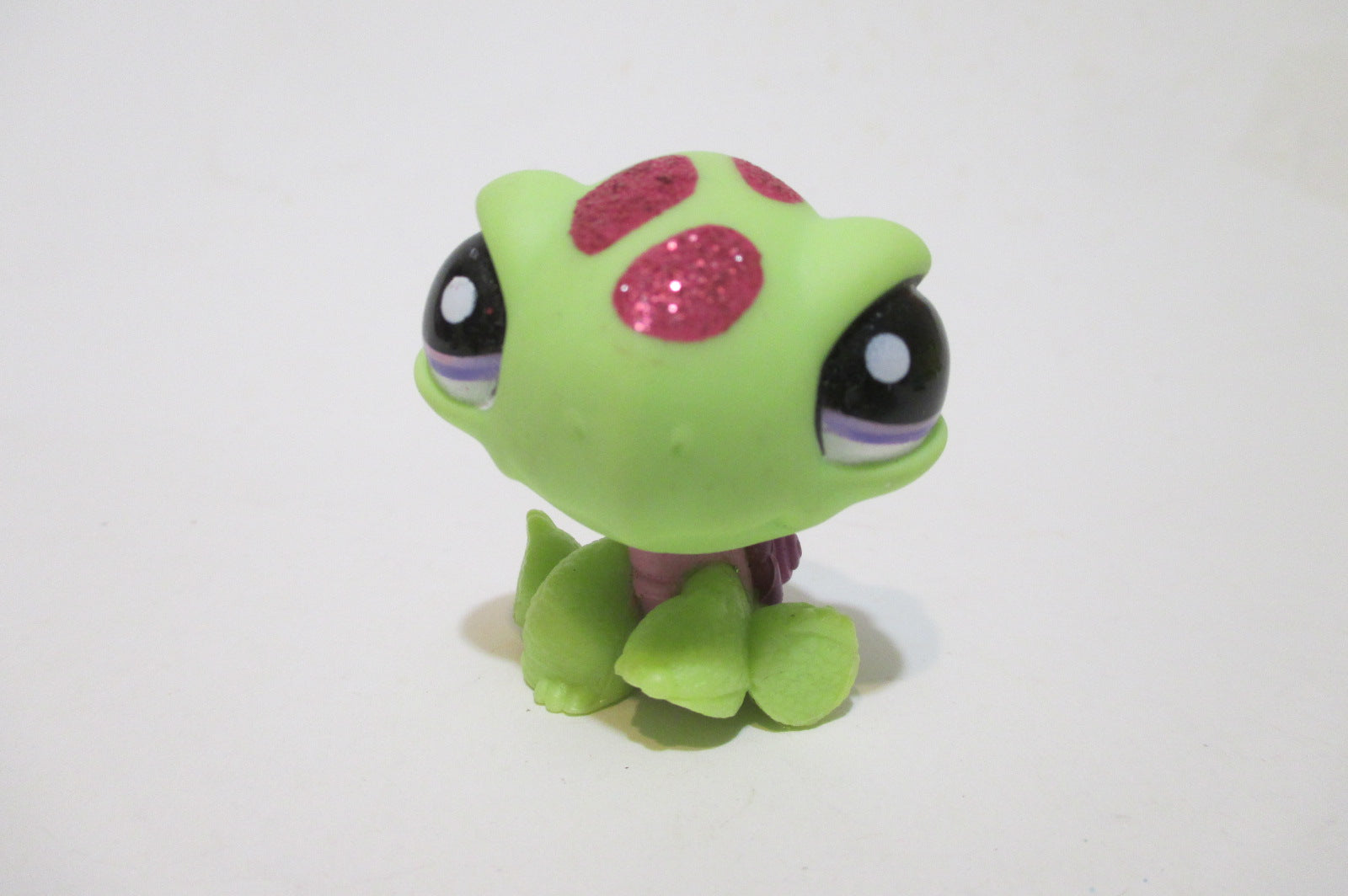 LIKE NEW Littlest Pet Shop Turtle Sparkle Purple Eyes Glitters 2234 ...