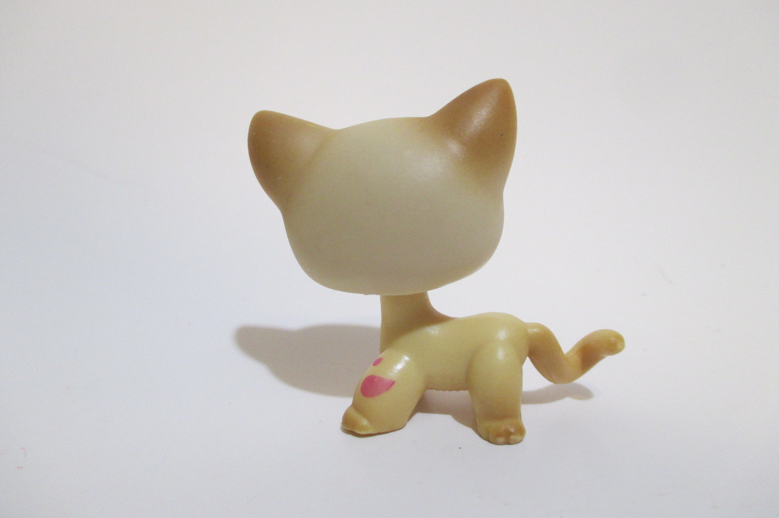 Littlest Pet Shop 816 Cream Tan & Brown Shorthair Kitty Cat Kitten LPS ...