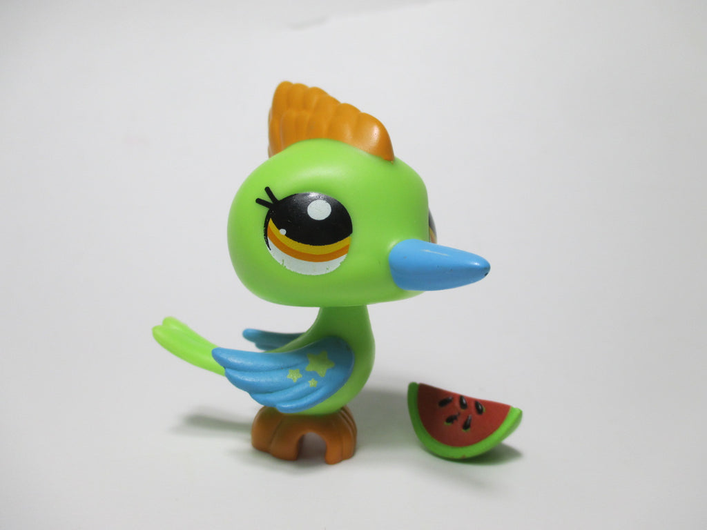 LIKE NEW Littlest Pet Shop G7 Green Woodpecker Bird Authentic JAN10J ...