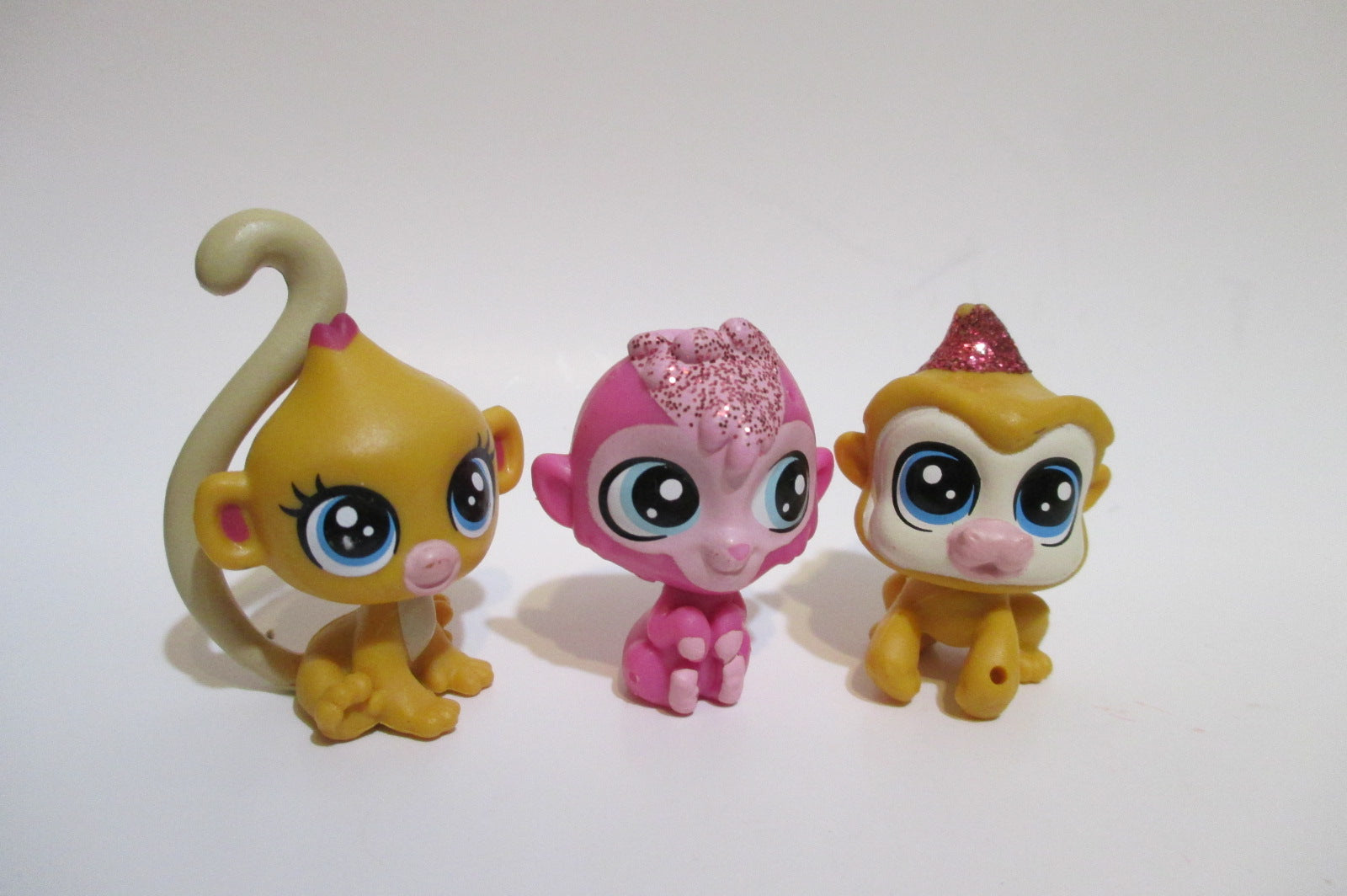Littlest Pet Shop LPS Lot 3 Mini Baby Monkey Monkeys Baboon Babies Set ...