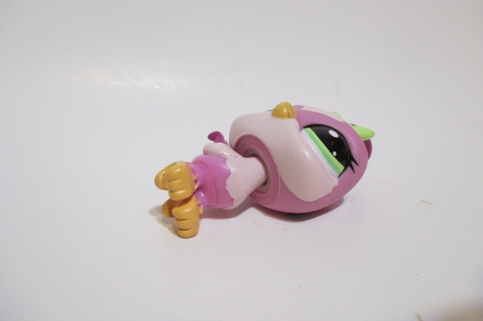 Littlest Pet Shop 2071 Purple Quail Bird Green Eyes Bow European AIK ...