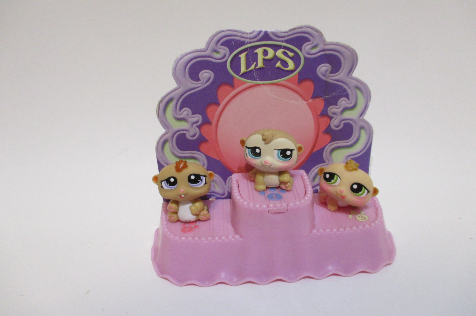 Littlest Pet Shop Triplet Hamsters with Pink Stage and Accessories ...