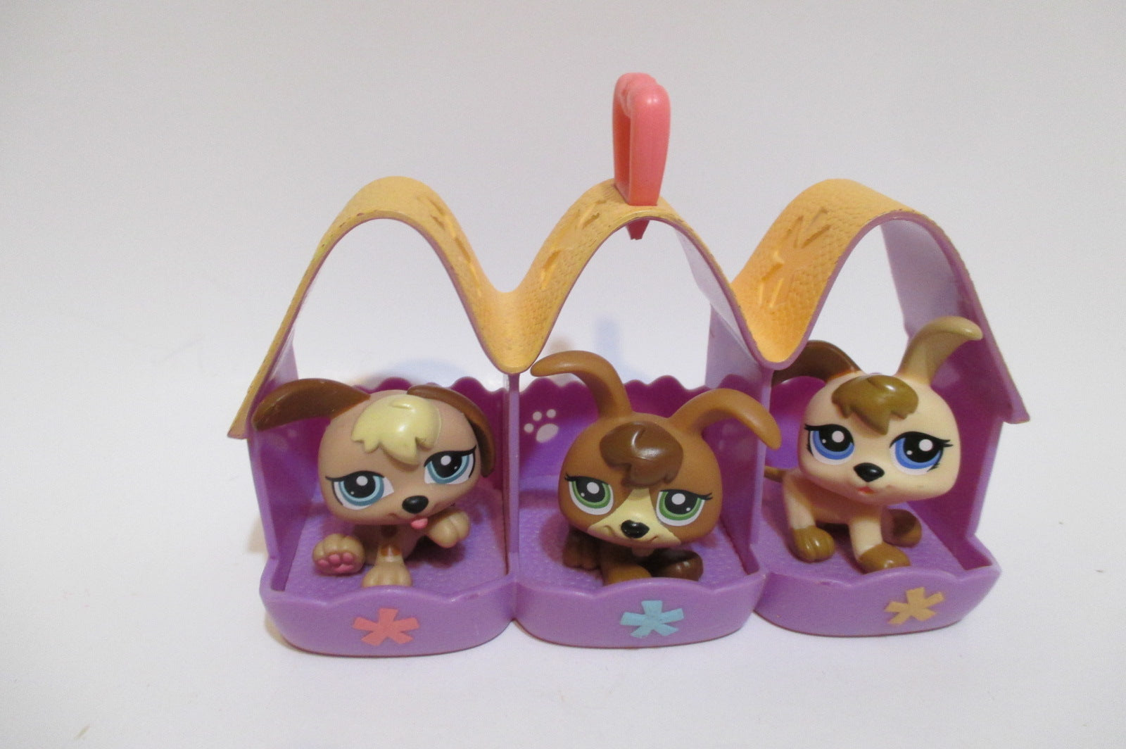 Littlest Pet Shop Lot Puppy Dog Triplets 1338 1339 1340 with House Set ...