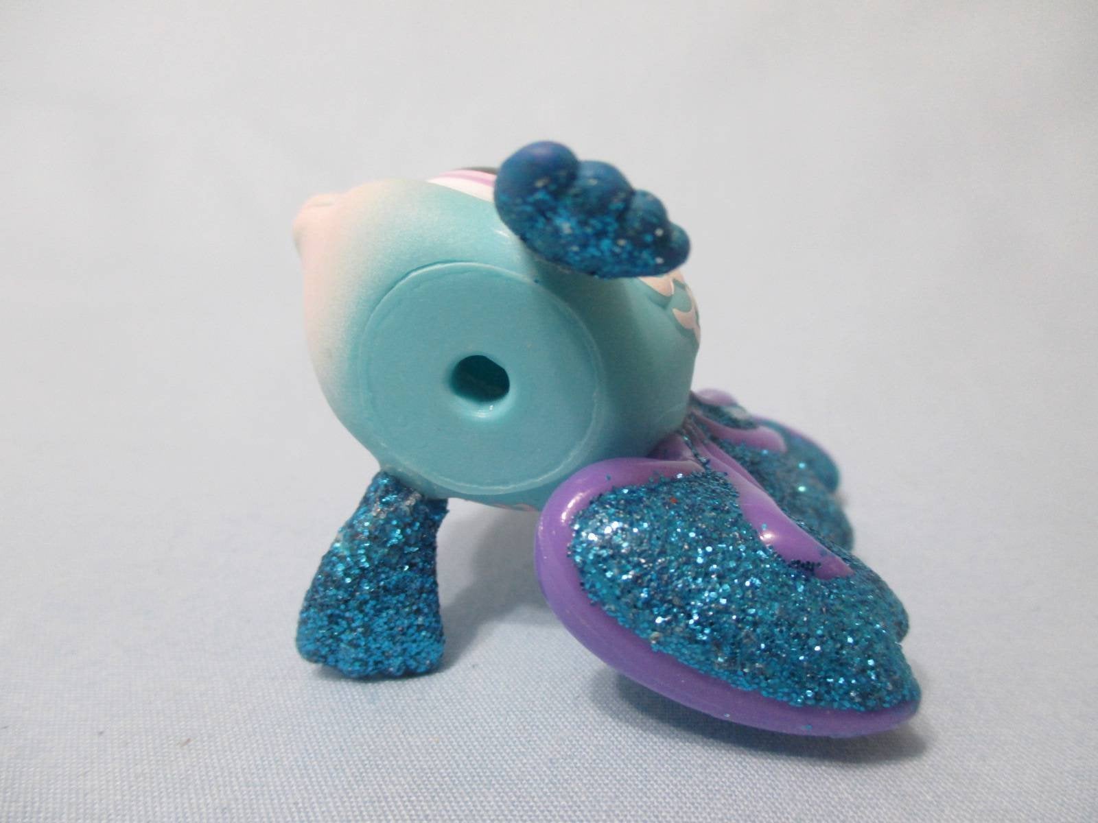 Littlest Pet Shop Blue Tropical Guppy Fish Sparkle Glitter 2129 ...