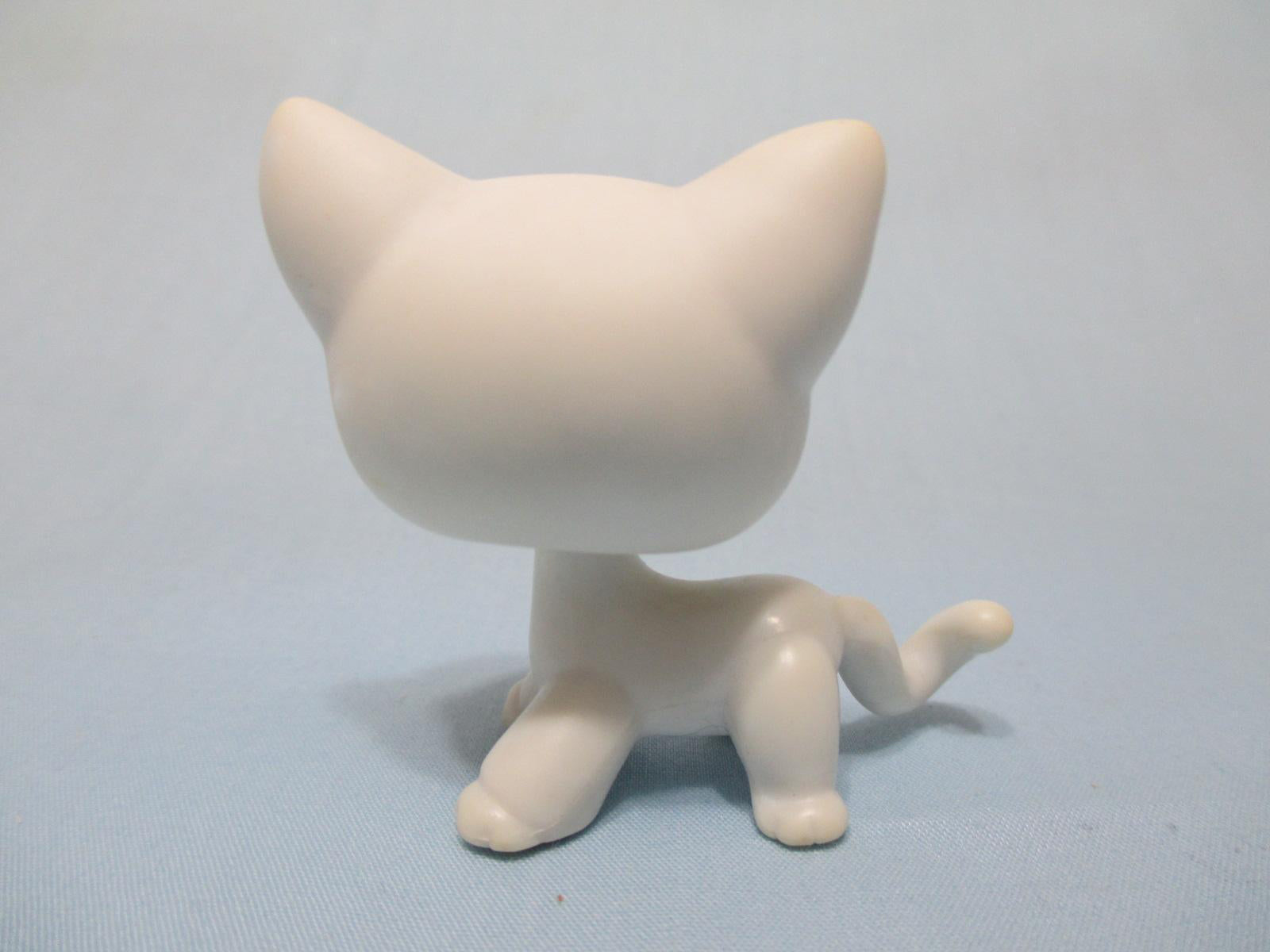 Littlest Pet Shop White Shorthair Cat 64 Blue Eyes Lps Authentic jl22jPO66