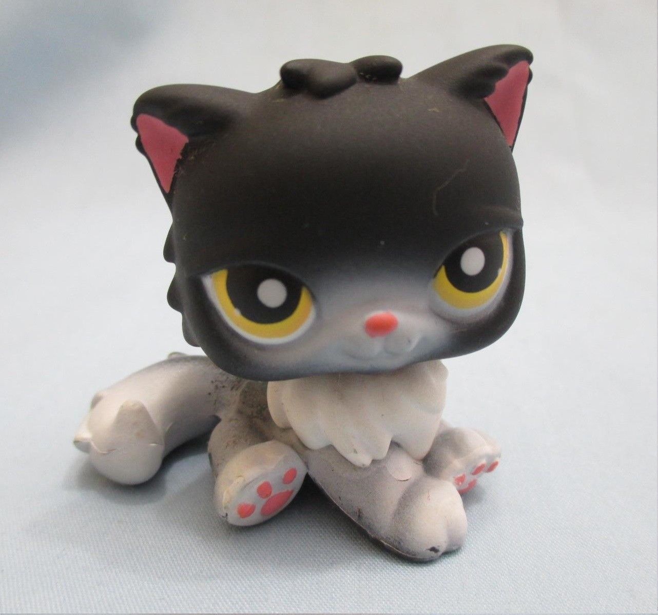 Littlest Pet Shop Black and White Persian 435 Cat Kitten Kitty ...