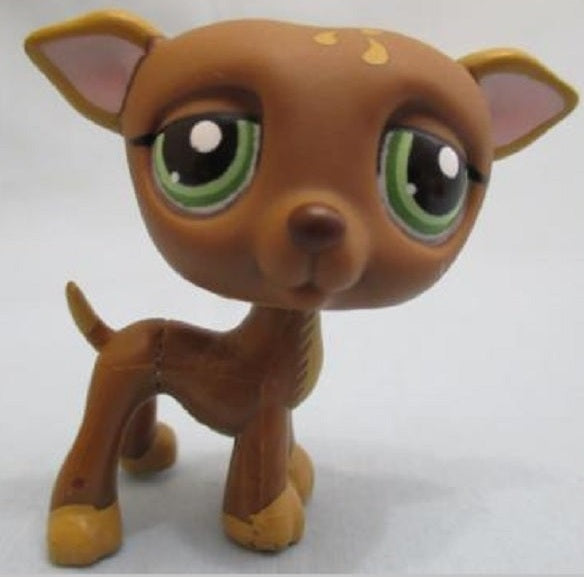 Littlest Pet Shop LPS Rare Variant Greyhound Whippet 1216 Dog Dot Eyes ...