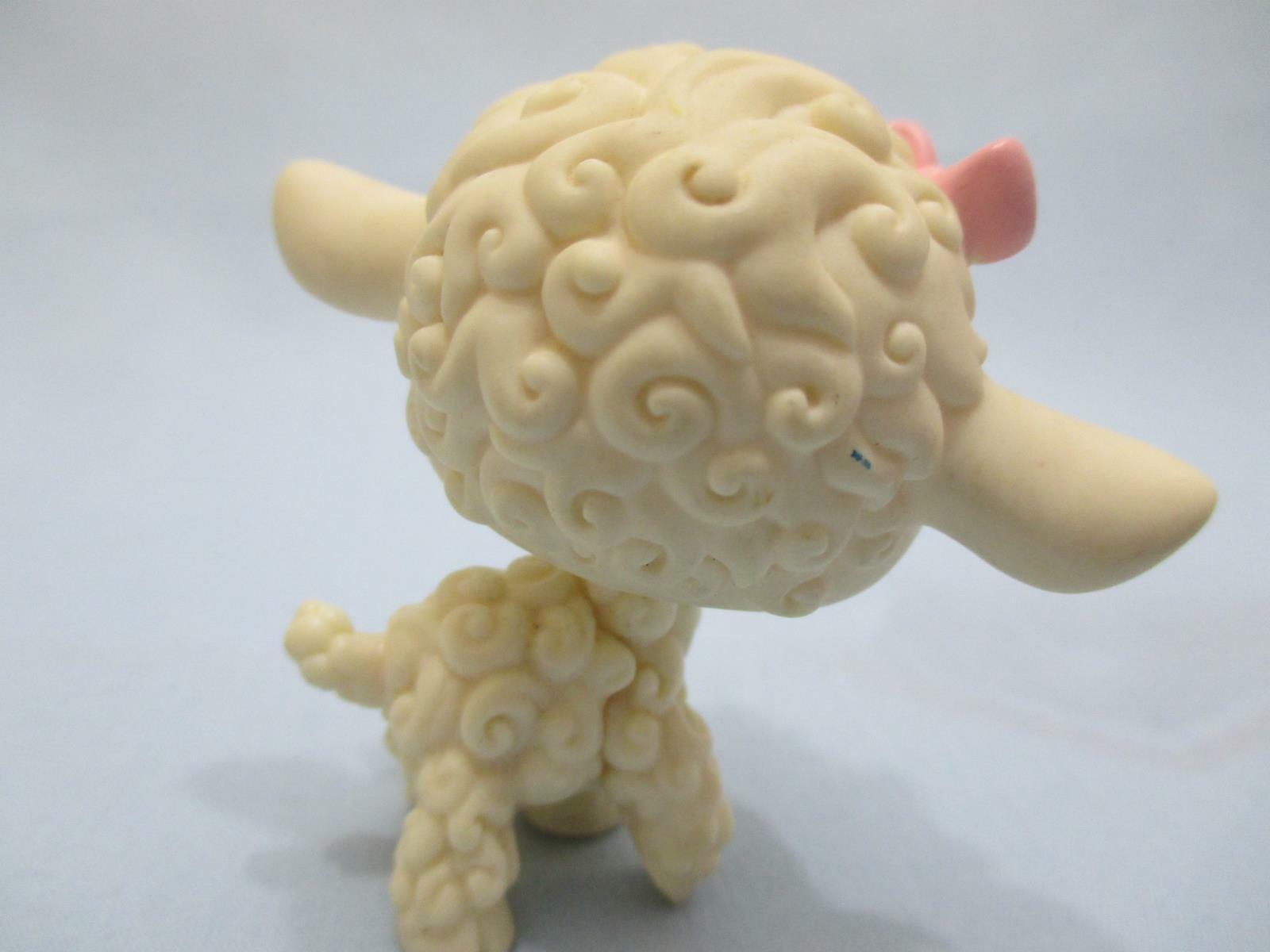 Littlest Pet Shop Rare Cream Farm Lamb Sheep 396 Blue Eyes Authentic ...