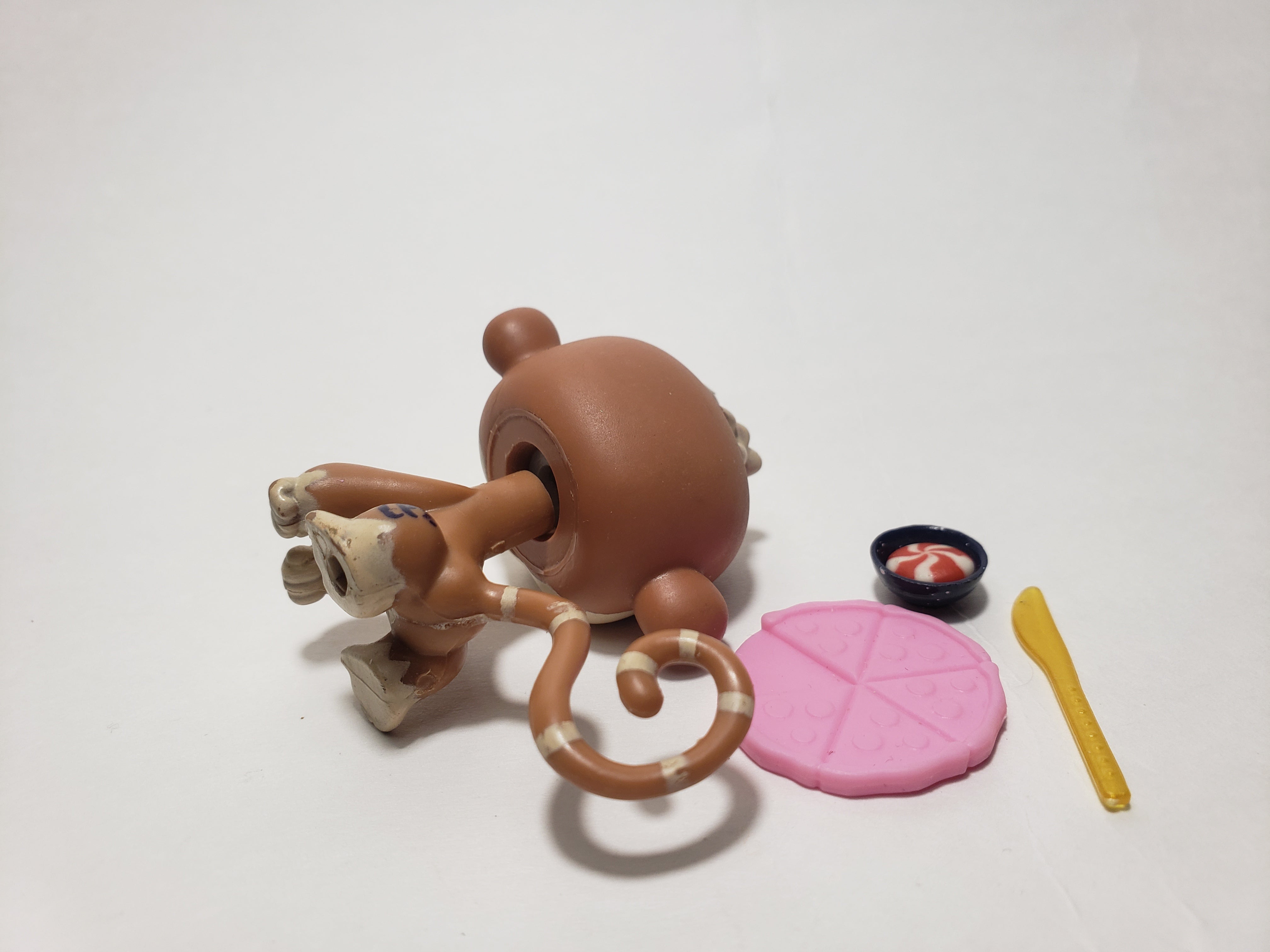 Littlest Pet Shop in Pizza We Crust Brown Monkey Blue Eyes 1450 w ...
