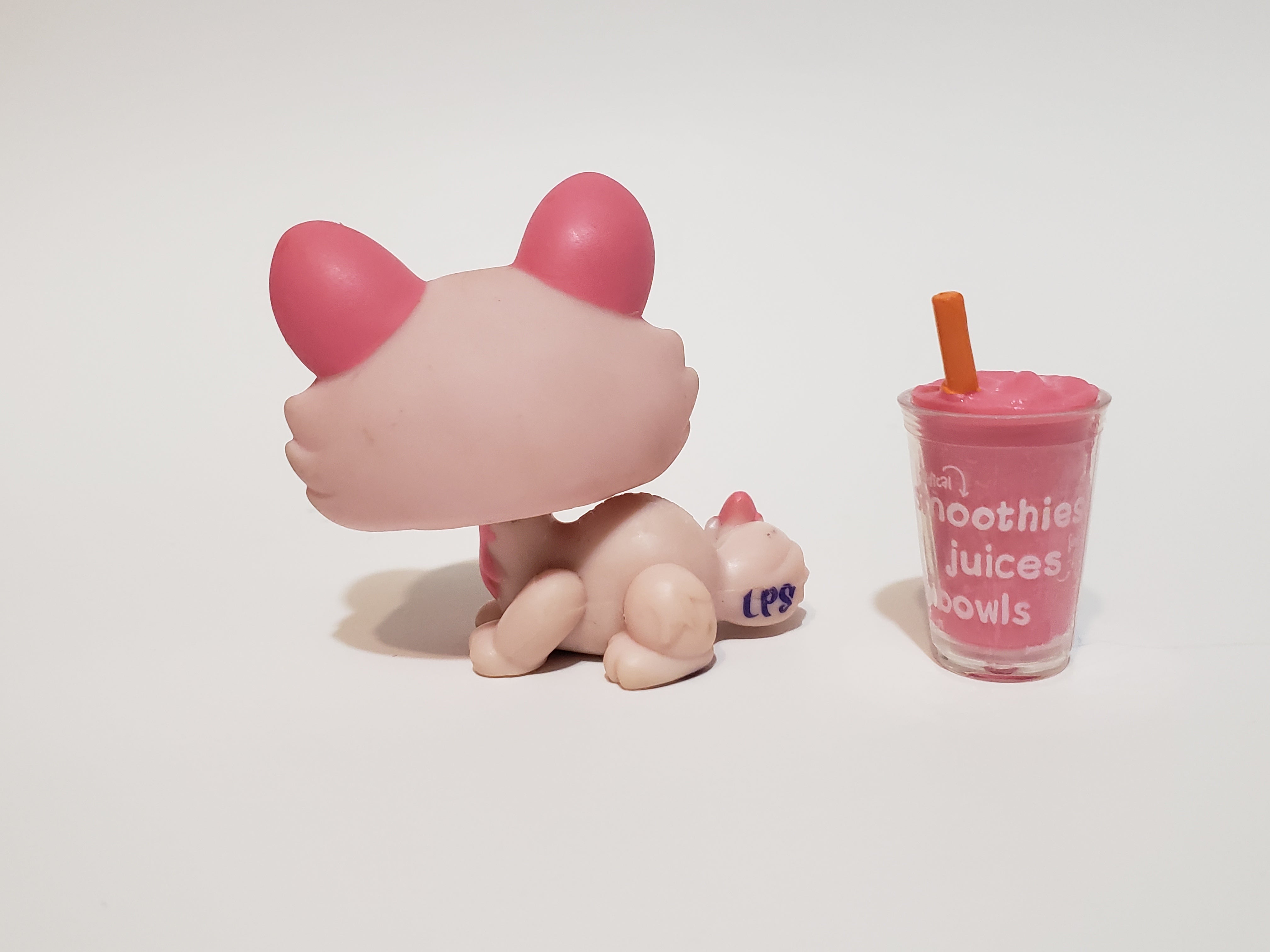 Littlest Pet Shop Pink Kitty Cat 1345 with Accessory Authentic LPS ...