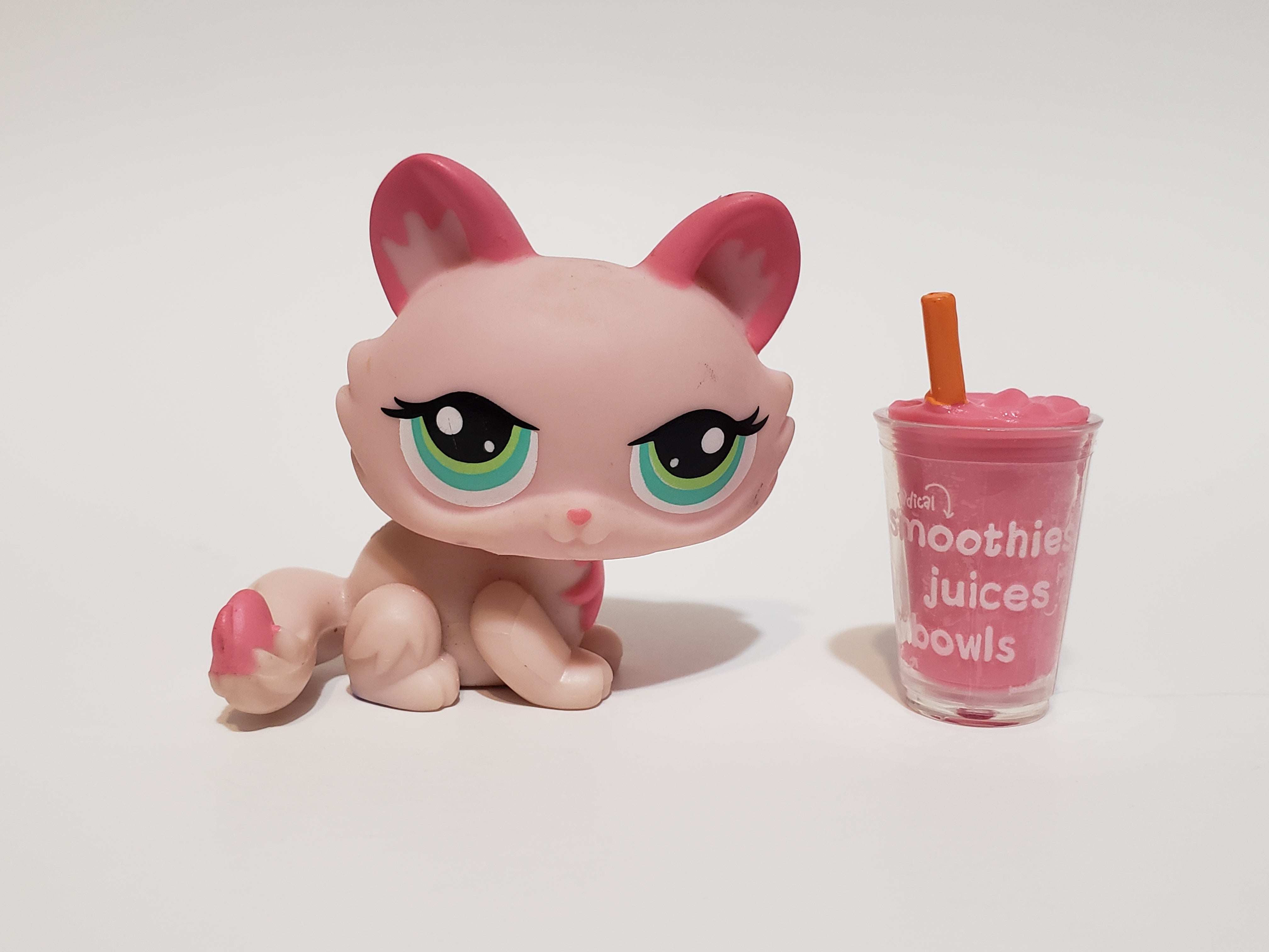 Littlest Pet Shop Pink Kitty Cat 1345 with Accessory Authentic LPS ...