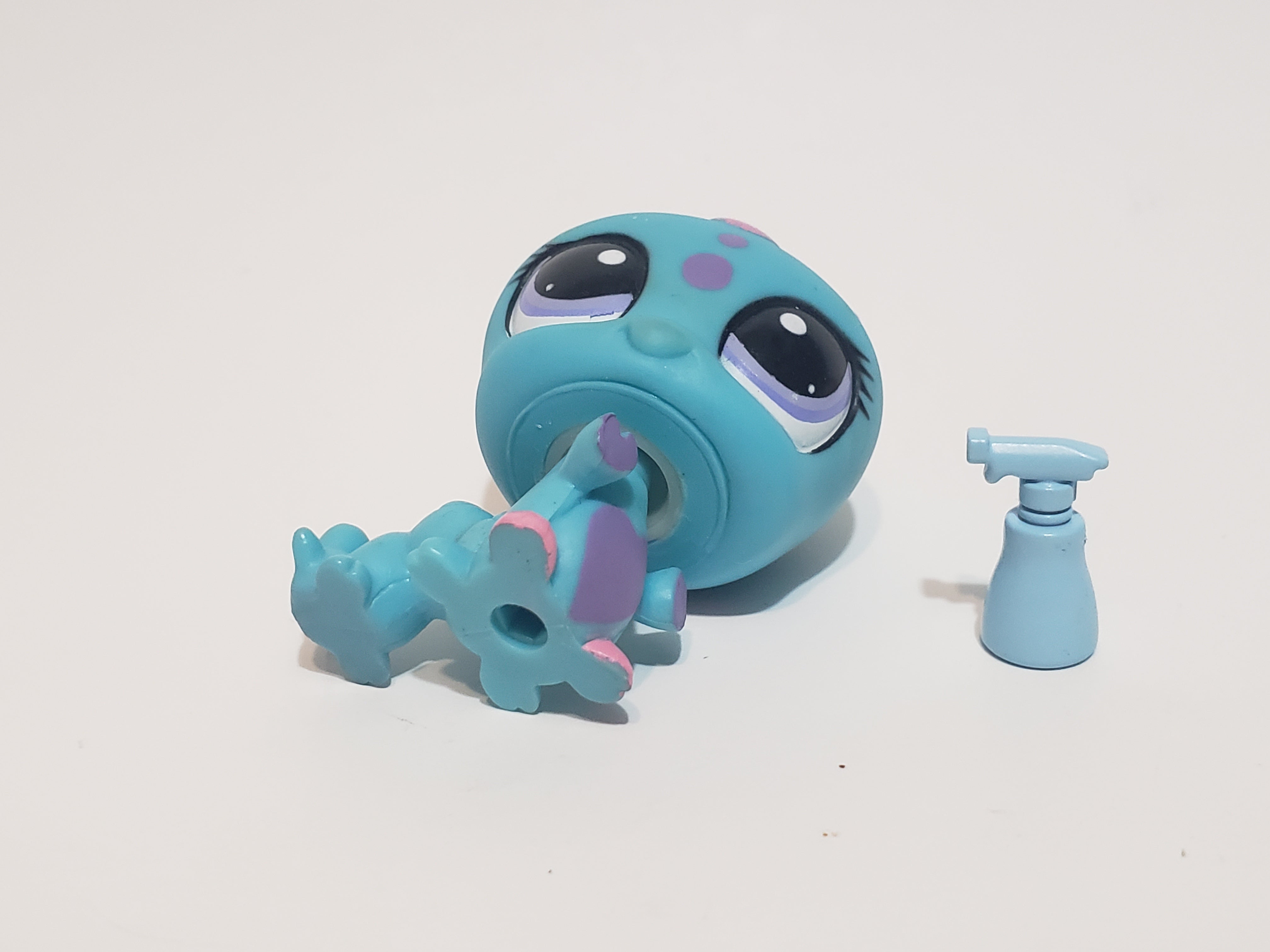 Littlest Pet Shop #1924 Blue & Purple Spotted Caterpillar with ...