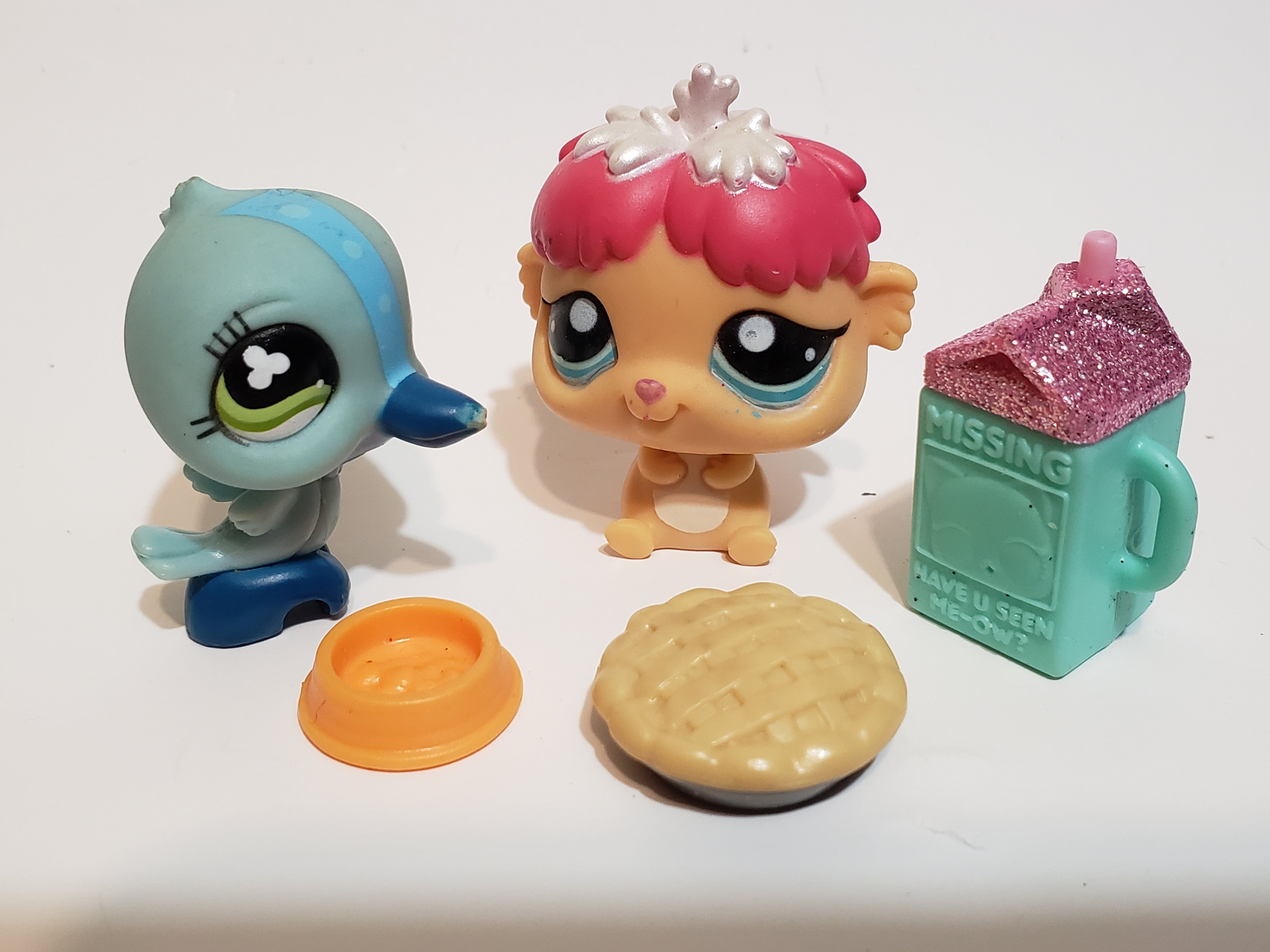 Littlest Pet Shop Bite into Happiness Lot of 2 Peacock Fairy 846 2712 w ...