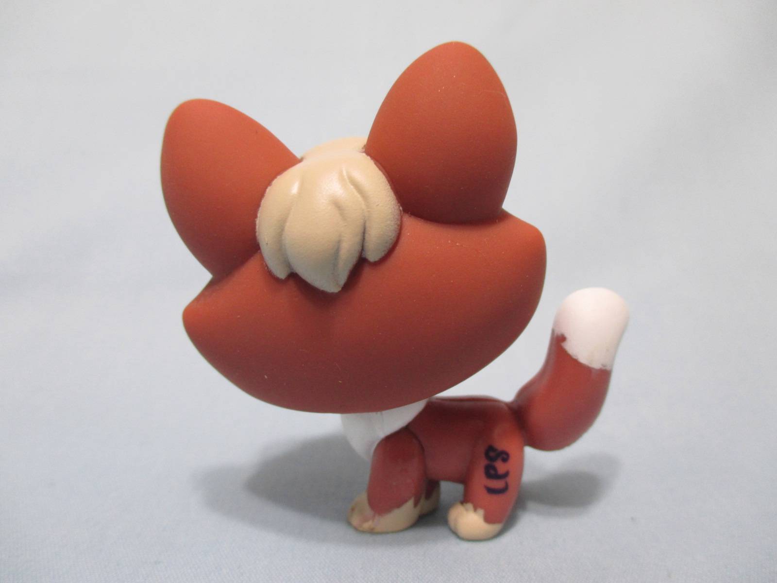 Littlest Pet Shop LPS 1126 Fox Red Brown Cream Aqua Green Eyes ...