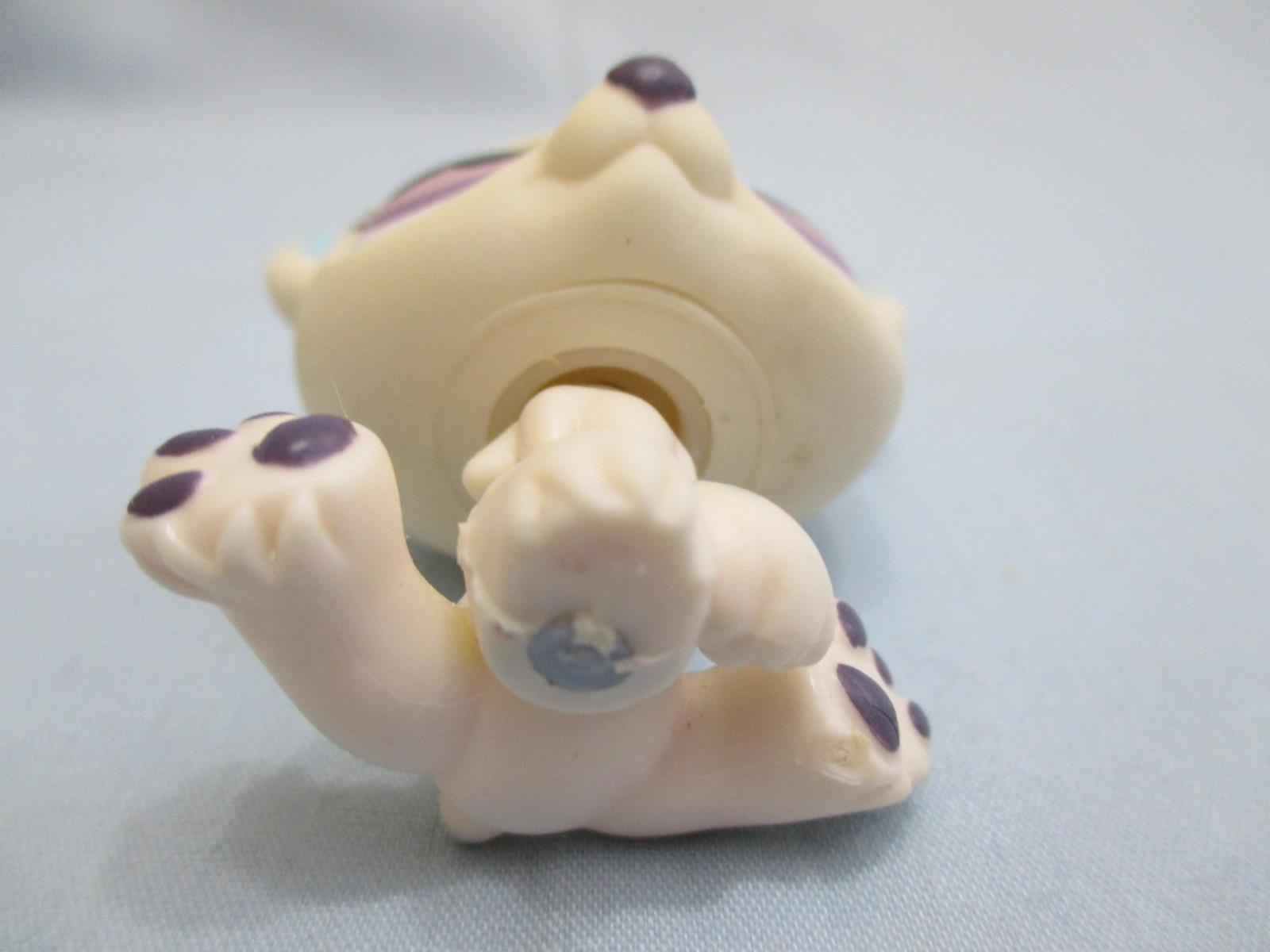 LIKE NEW Littlest Pet Shop Polar Bear 470 White Blue Flower Eyes ...