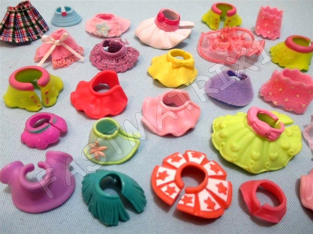 Littlest Pet Shop Lot 3 RANDOM Dresses Skirts Dogs Cats Clothing ...