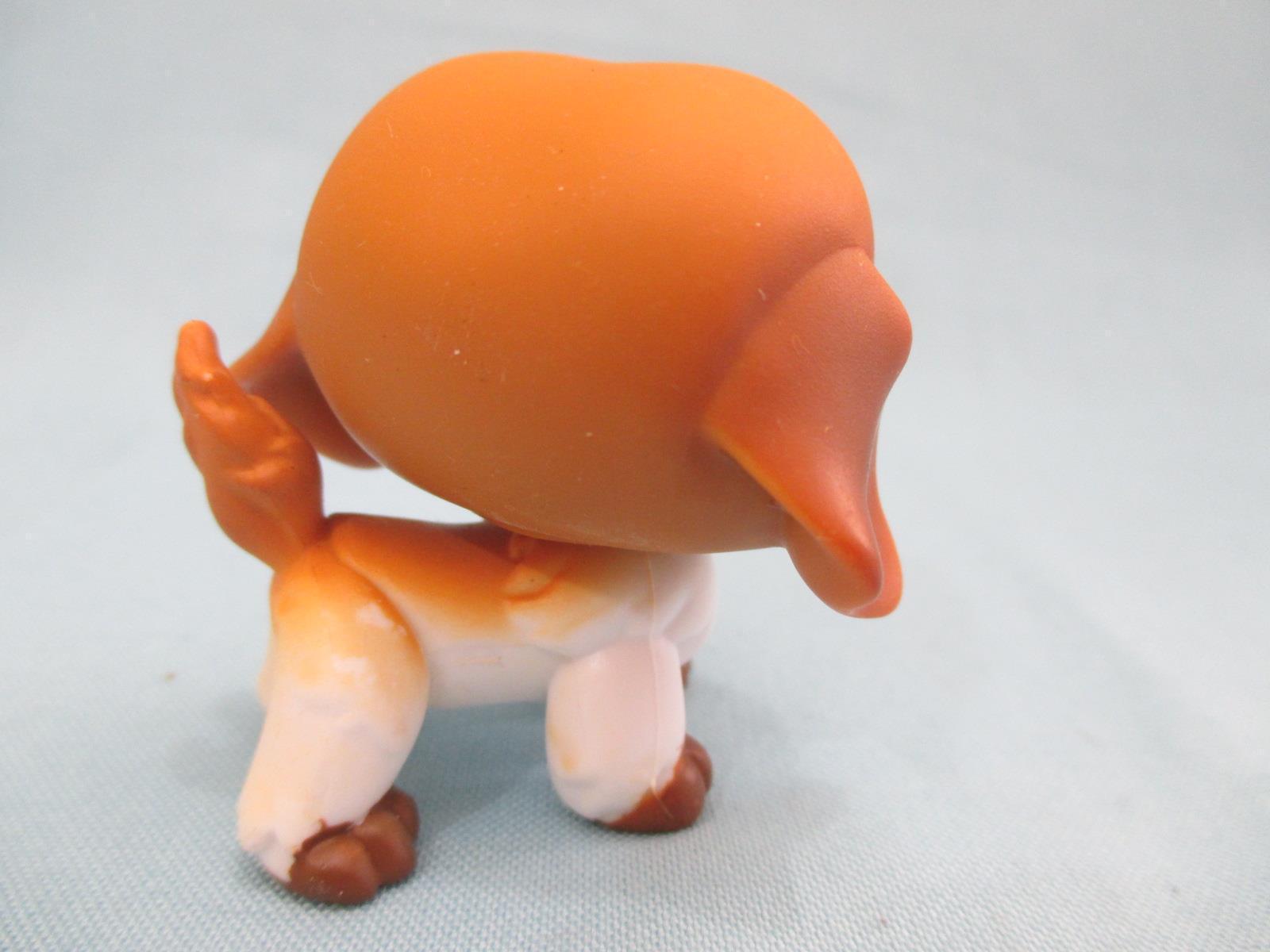 Littlest Pet Shop LPS 335 Brown White Saint Bernard Dog Authentic Aug13ni