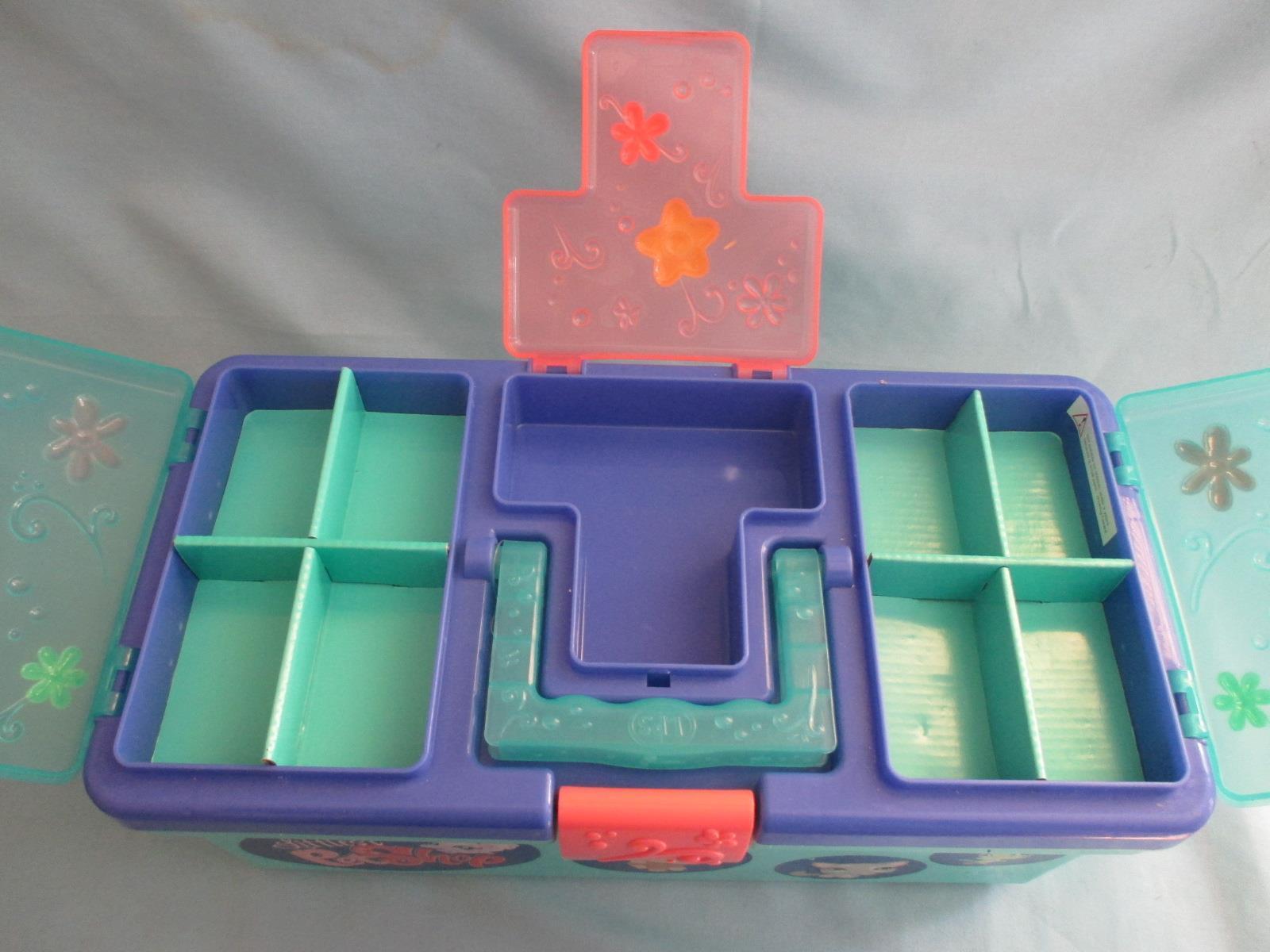 Hasbro Littlest Pet Shop Tackle Box Tote Travel Storage Carrying Case ...