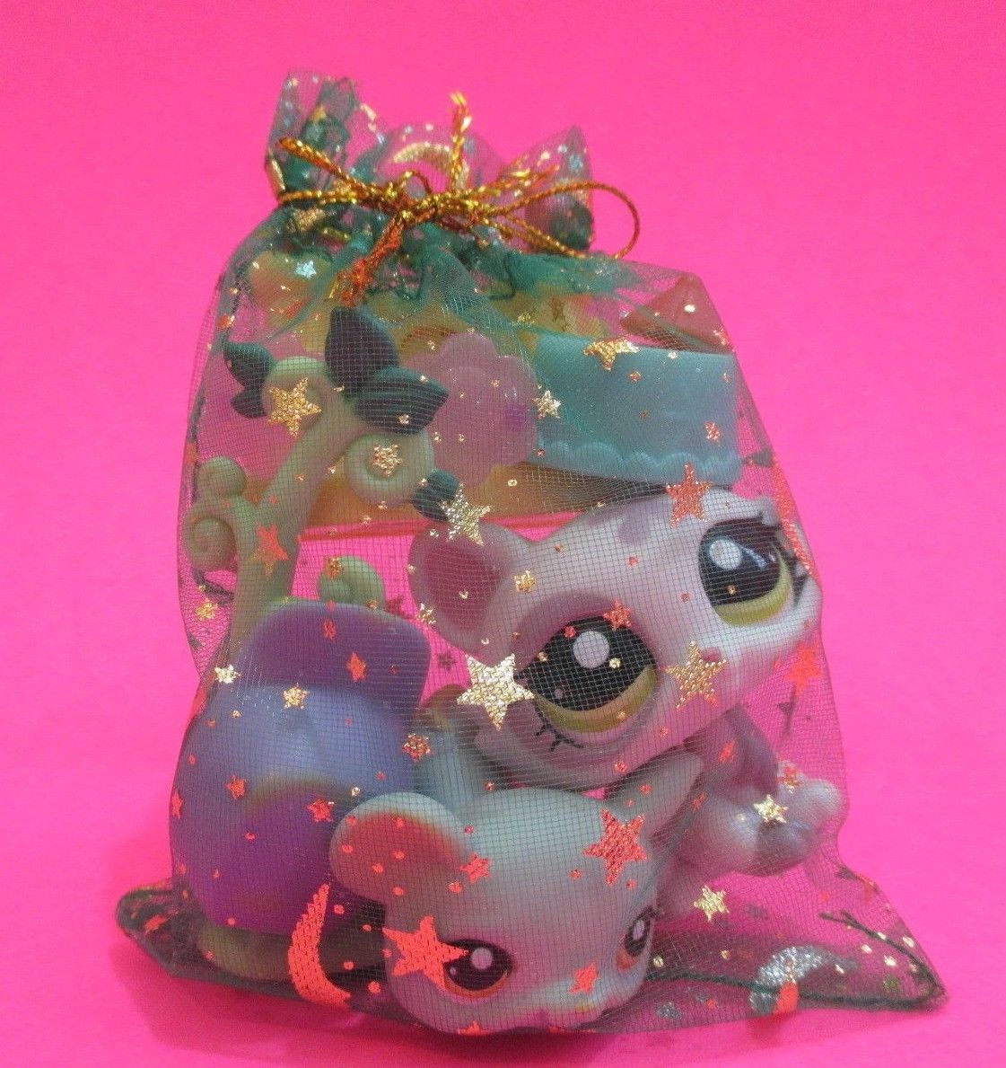 Littlest Pet Shop LPS Random Lot 5 Pcs 1 Cat + 1 Mouse + 3 Accessories ...