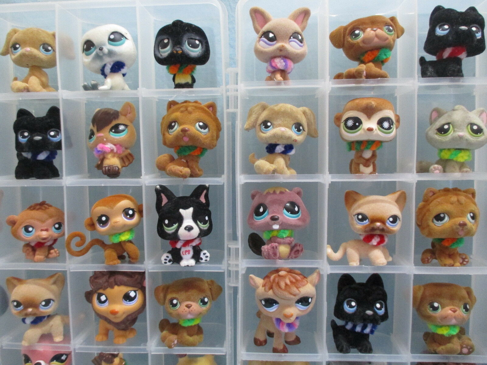Littlest Pet Shop Lot 3 Random Fuzzy Fluffy Dog Cat