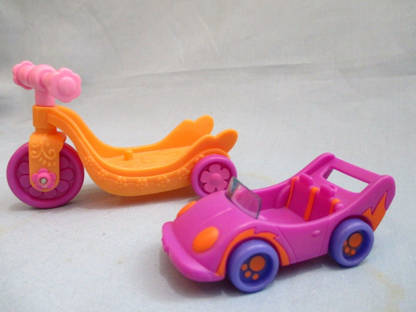 Littlest Pet Shop Lot 2 Pieces Random Vehicle Cars Bike Skate Boat ...