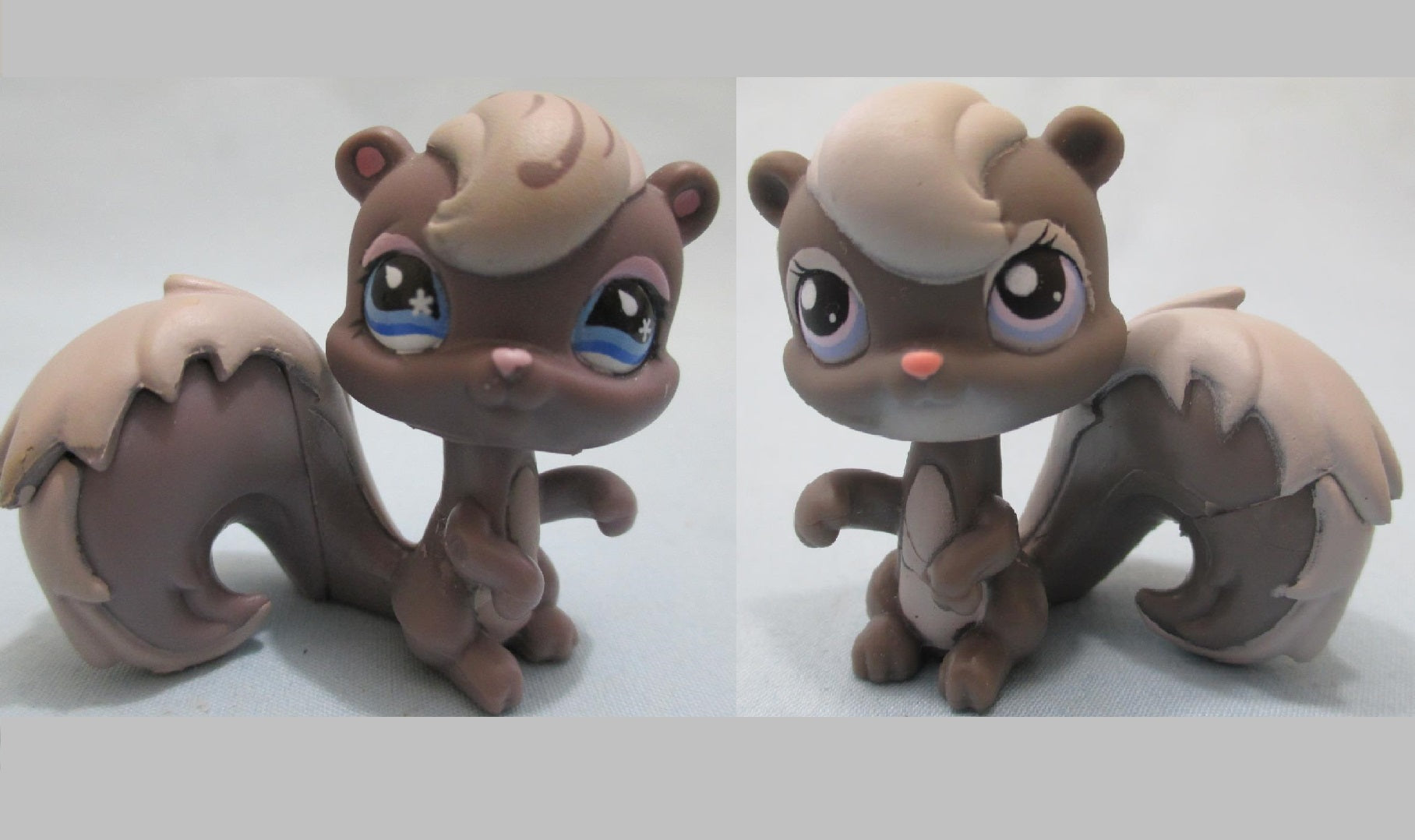 Littlest Pet Shop Lot 2 Gray Squirrel 132 484 Set Authentic Lps ...