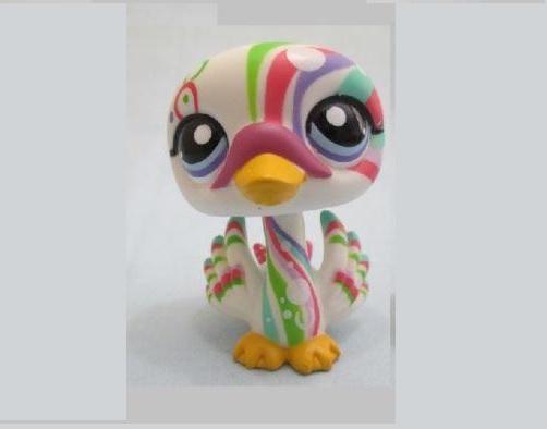 LIKE NEW Littlest Pet Shop Baby Swan Set 1578 Authentic LPS DEC14NP39