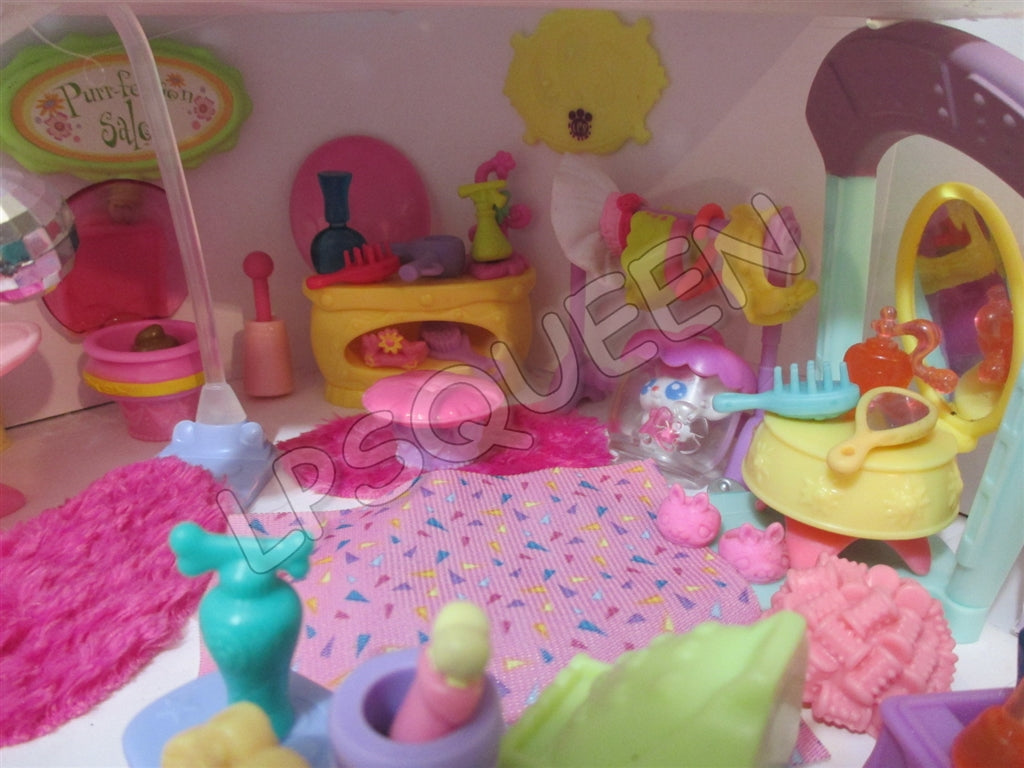 Littlest Pet Shop LPS Lot of 12 RANDOM Hotel Salon Bathroom Accessories ...