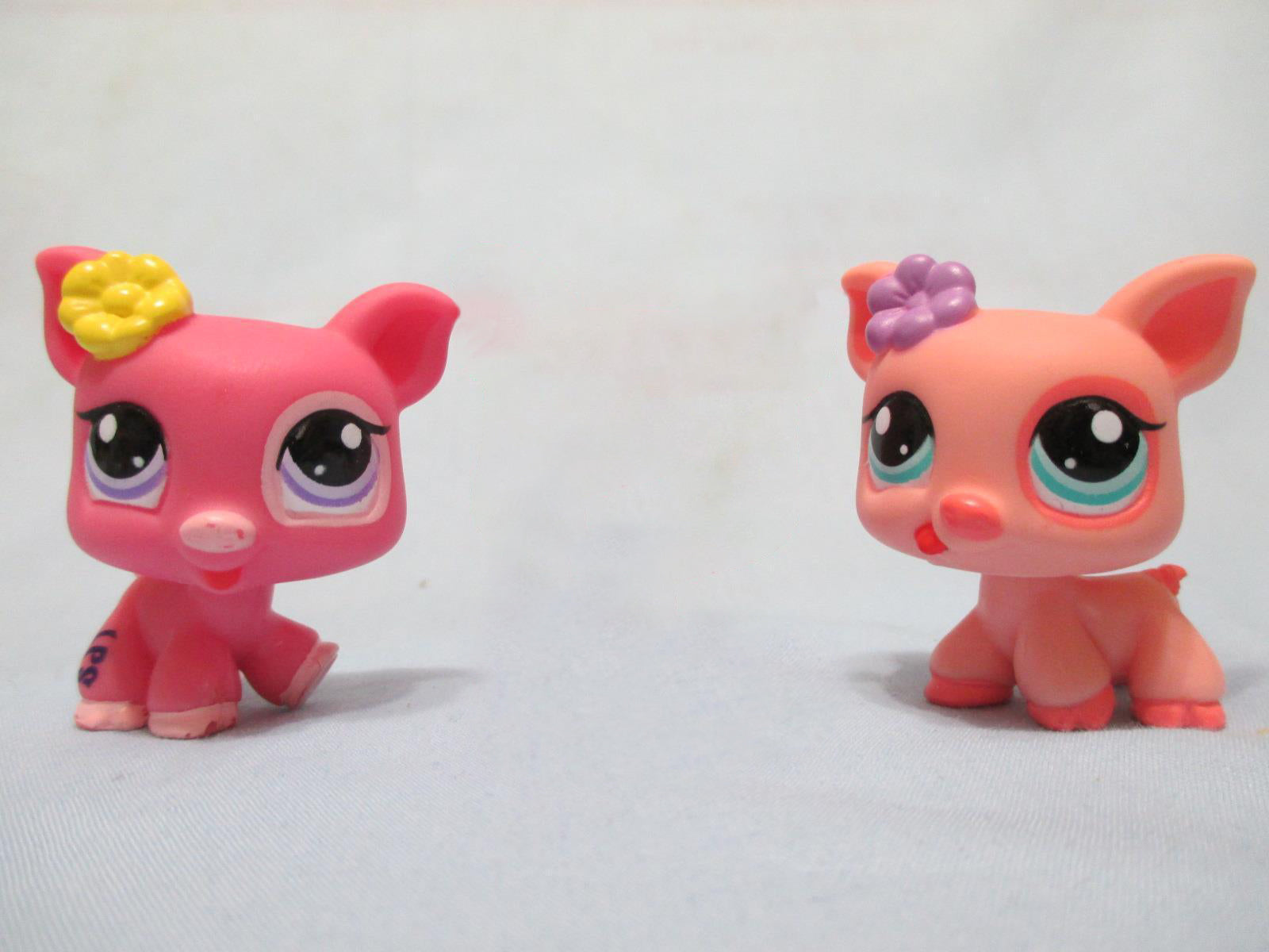 Littlest Pet Shop Lot 2 Pig Piglet Triplet 1548 1549 Set Authentic ...