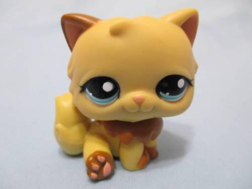 LIKE NEW Littlest Pet Shop Cat Yellow Persian 1673 Authentic Lps JAN01NPO36