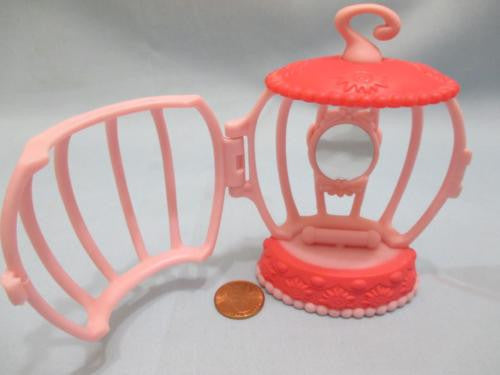 Littlest Pet Shop Accessory Pink Bird Parrot Cage Authentic Jul11ni