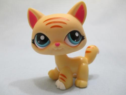 Littlest Pet Shop 1572 Walking Yellow Tiger Striped Authentic LPS ...
