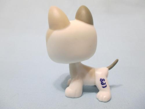 Littlest Pet Shop 1665 Grey & White Bull Terrier Dog Authentic Lps ...