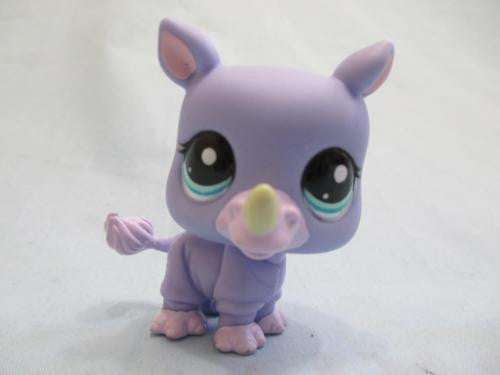Littlest Pet Shop 1908 Special Edition Purple Rhino Authentic Lps Has ...