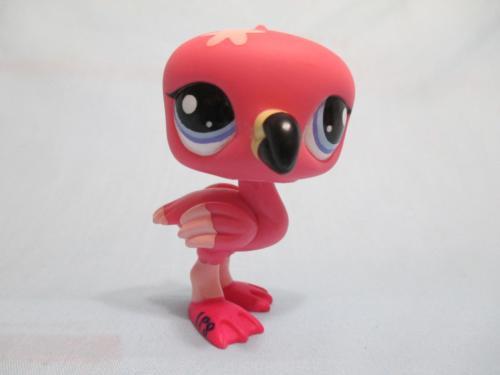 LIKE NEW Littlest Pet Shop Deep Pink Flamingo Bird 1826 Authentic Mar17n