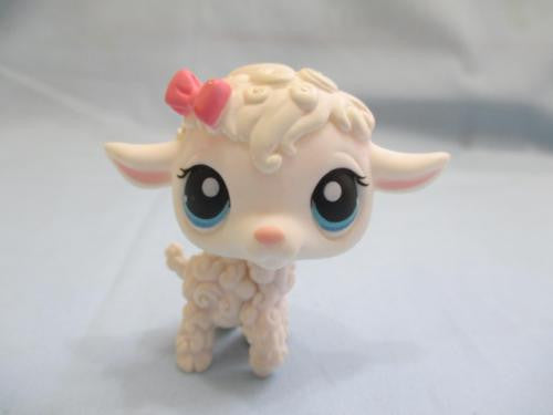 Littlest Pet Shop 396 LPS White Cream Sheep Lamb with Blue Eyes ...