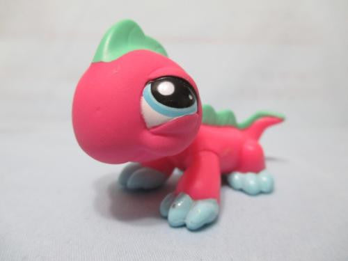 Home / Products / LIKE NEW Littlest Pet Shop LPS Pink Iguana #1575 100% ...