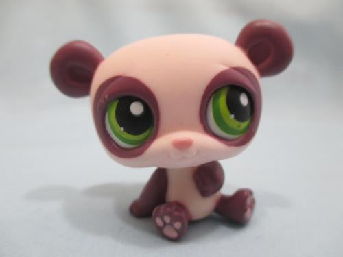 Littlest Pet Shop Bear Panda Purple Ears Green Eyes 353 Authentic Lps ...