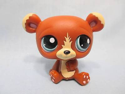 LIKE NEW Littlest Pet Shop Panda Bear Brown Teddy Bear Cub 1075 ...