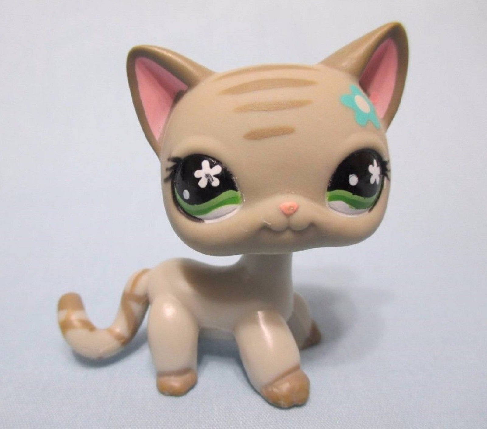 LIKE NEW Littlest Pet Shop Cat Kitty Grey Shorthair 483 Authentic Lps ...