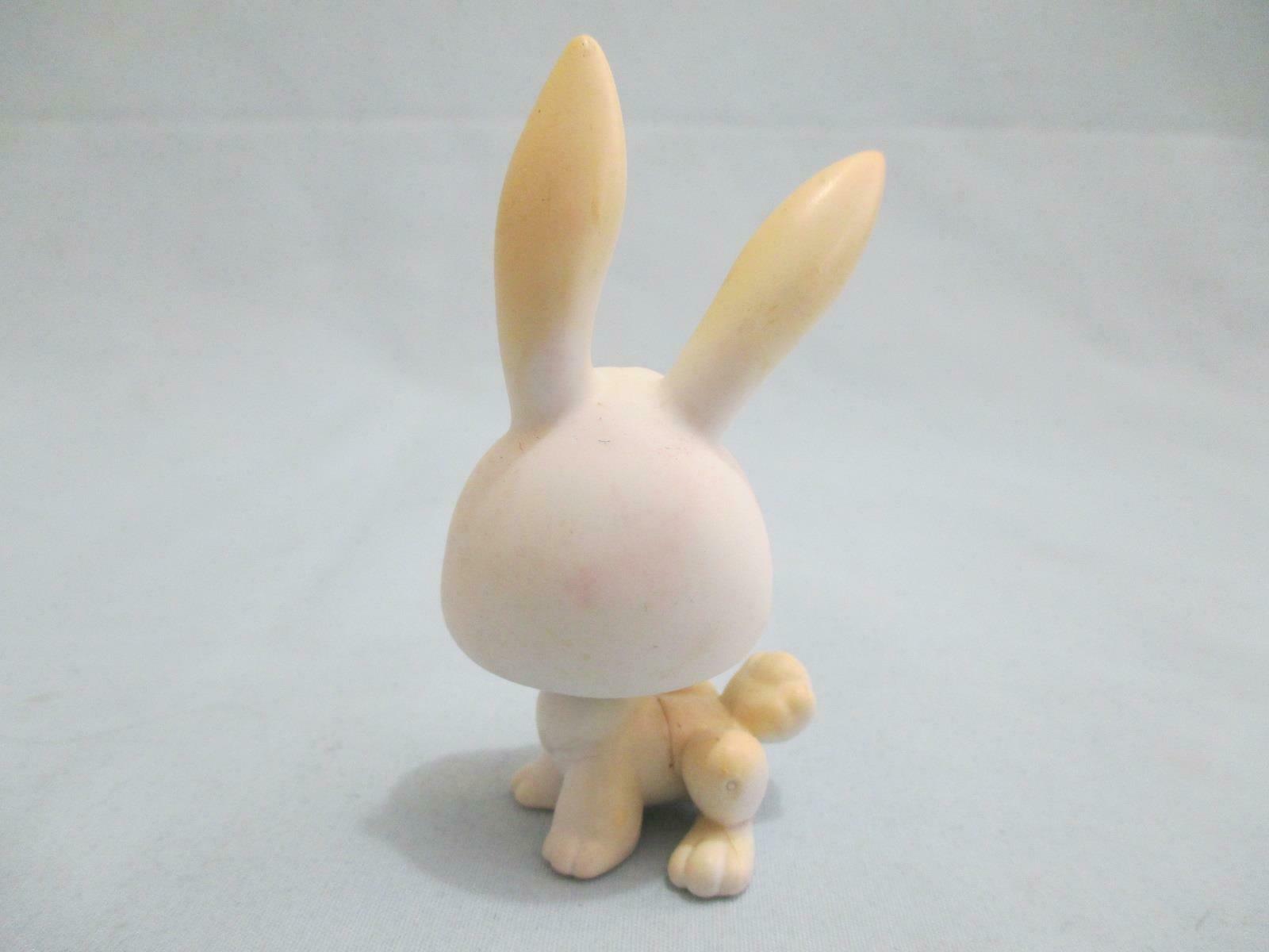 LIKE NEW Littlest Pet Shop 231 White Bunny Rabbit w Purple Eyes ...