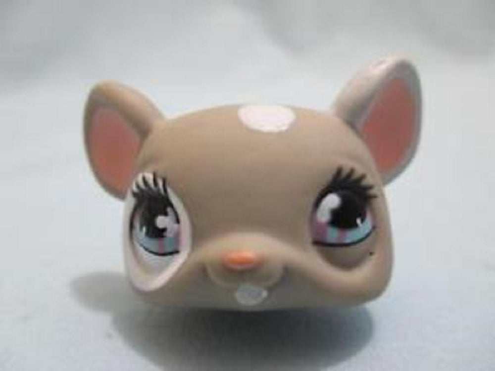 Littlest Pet Shop Mouse 473 Tan Gray Rat Authentic LPS Has Initial ...