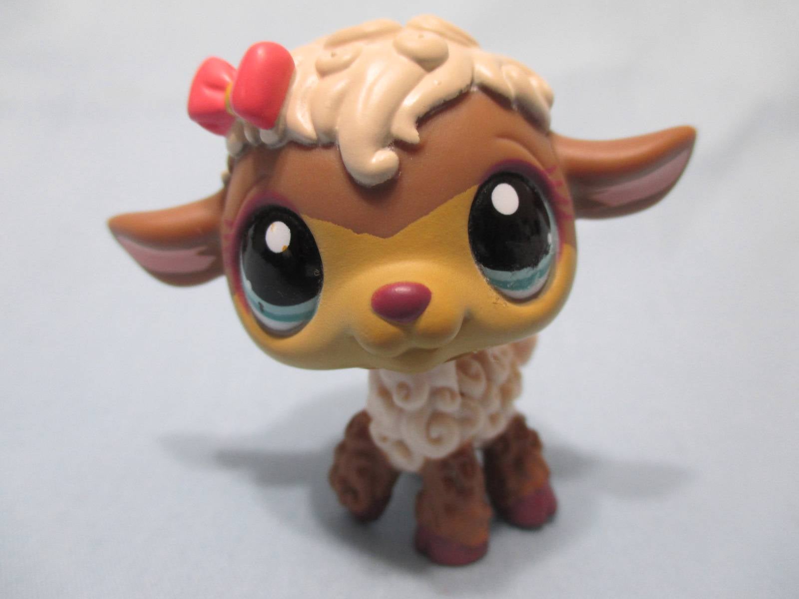 Littlest Pet Shop Rare Lamb Chocolate Brown Cream Woolma O'Chic Sheep ...