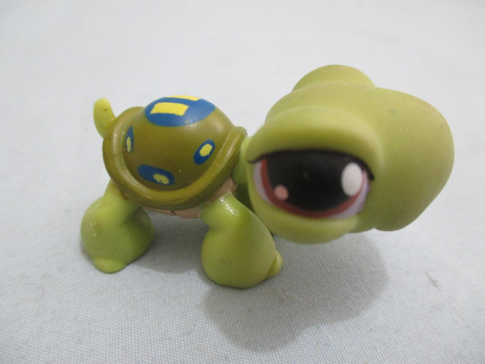 Littlest Pet Shop 181 Green Turtle Blue & Yellow Shell 100% Authentic ...