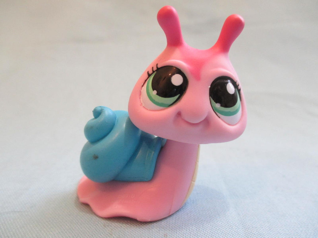 Littlest Pet Shop Pink Mommy Snail Blue Shell 1733 RARE Authentic LPS ...